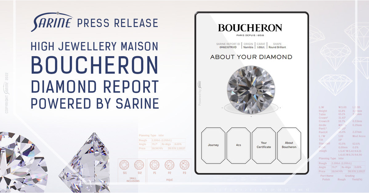 Sarine Diamond Journey(TM) Traceability and AI-Driven Grading Adopted ...