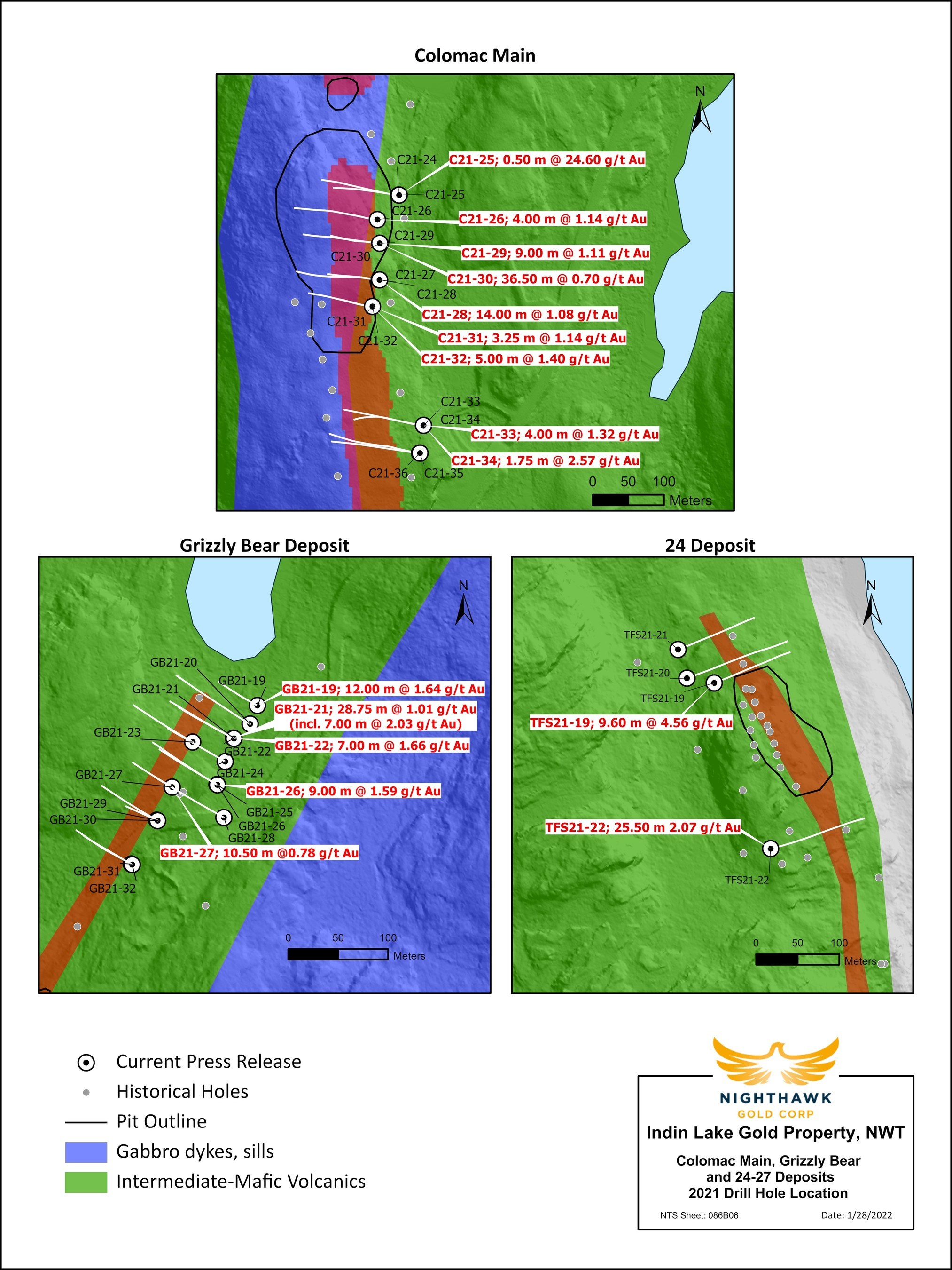 Nighthawk Gold Reports Final Phase II 2021 Drill Results from the ...