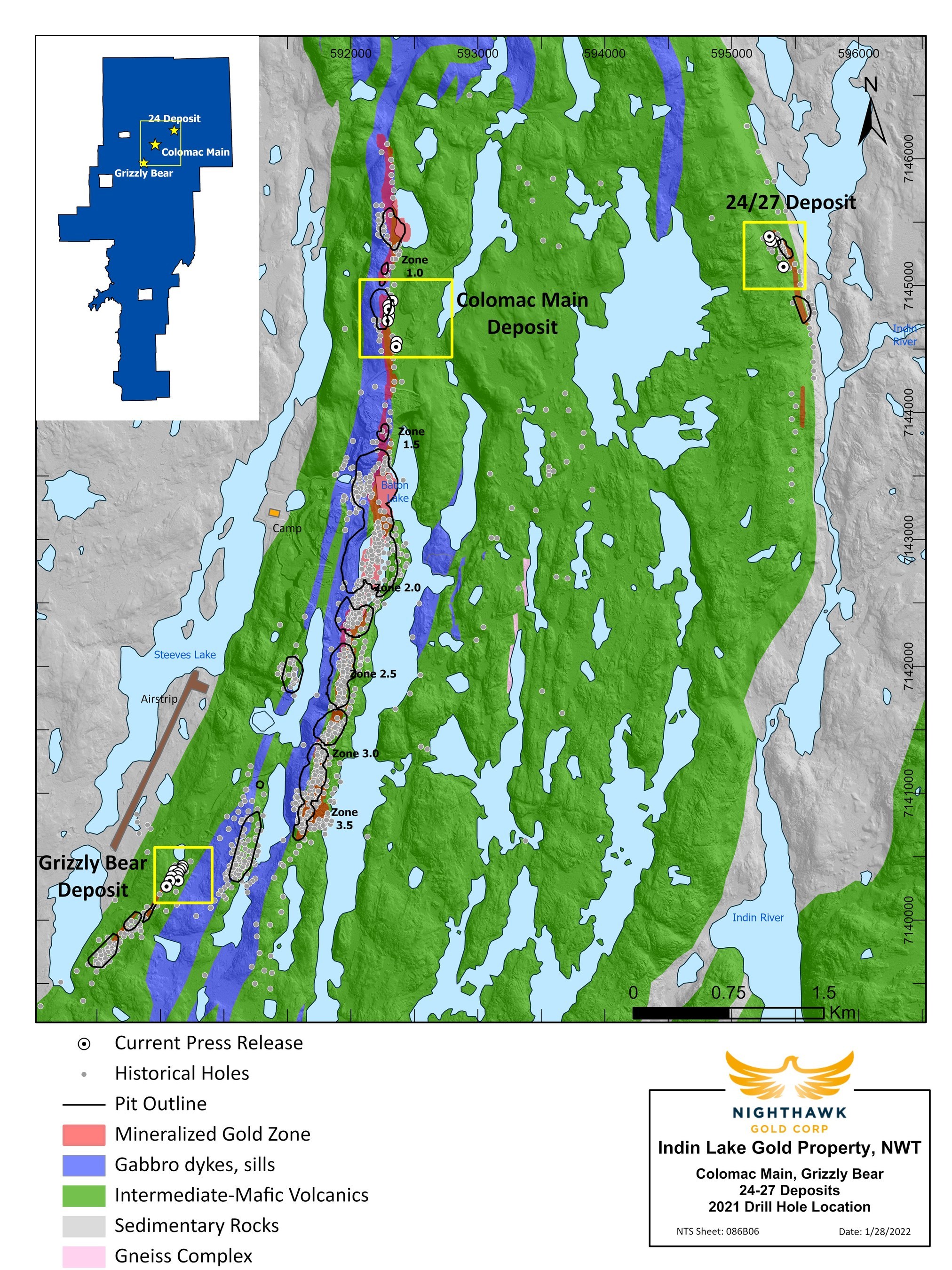 Nighthawk Gold Reports Final Phase II 2021 Drill Results from the ...