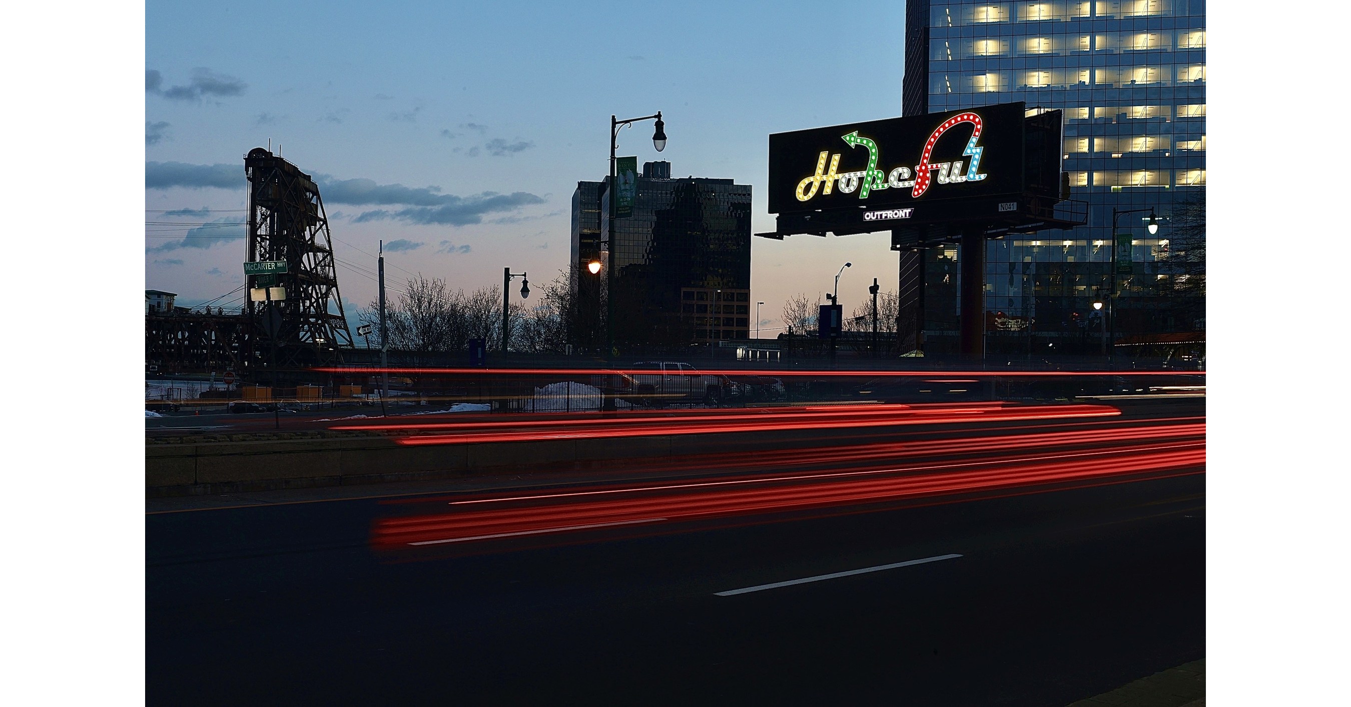 "HOPEFUL" BILLBOARD, INTRIGUING AND DELIGHTING PASSING TRAFFIC, SET TO ...