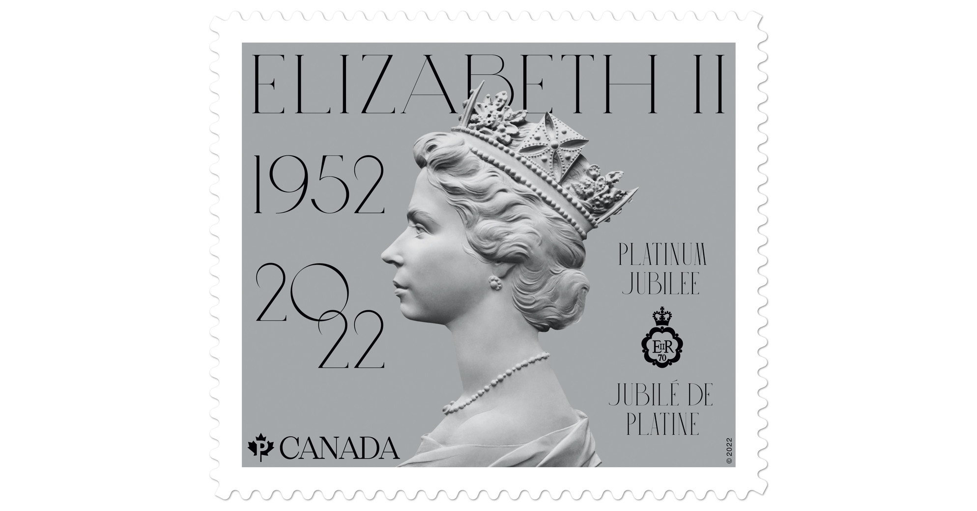 Canada Post issues stamp to mark the platinum jubilee of Her Majesty ...