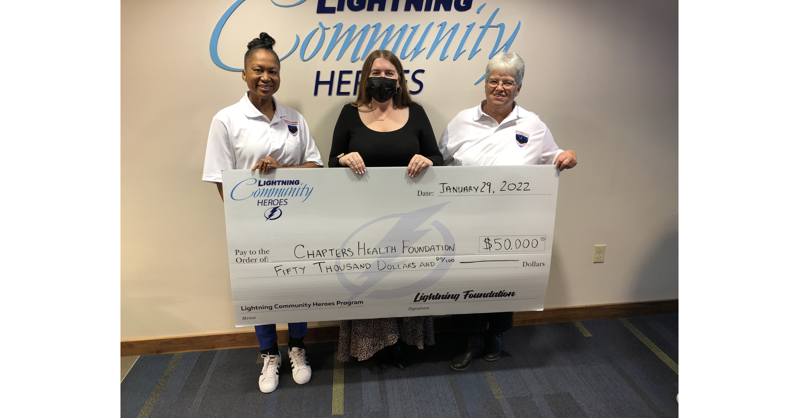 Tampa Bay Lightning Names Chapters Health System a Lightning Community ...
