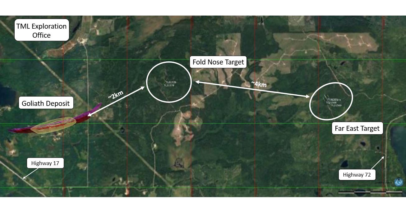 Treasury Metals Announces New Discoveries on Goliath Gold Complex