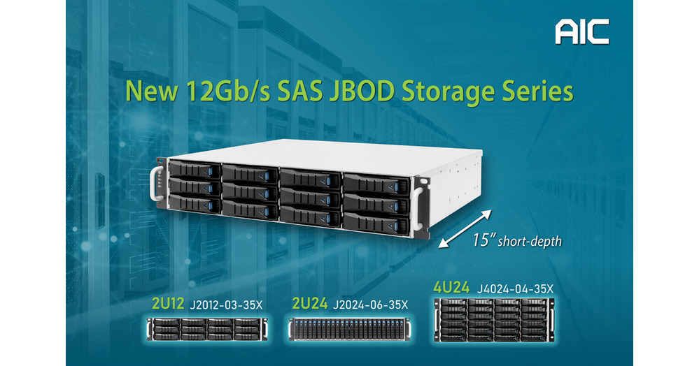 AIC Launches New 12Gb/s SAS JBOD Series