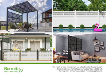 Barrette Outdoor Living's Versatile Decorative Screen Panels Win "Best ...