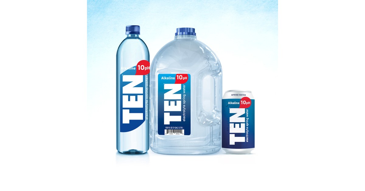 TEN® Alkaline Spring Water Now Available At Hannaford Stores
