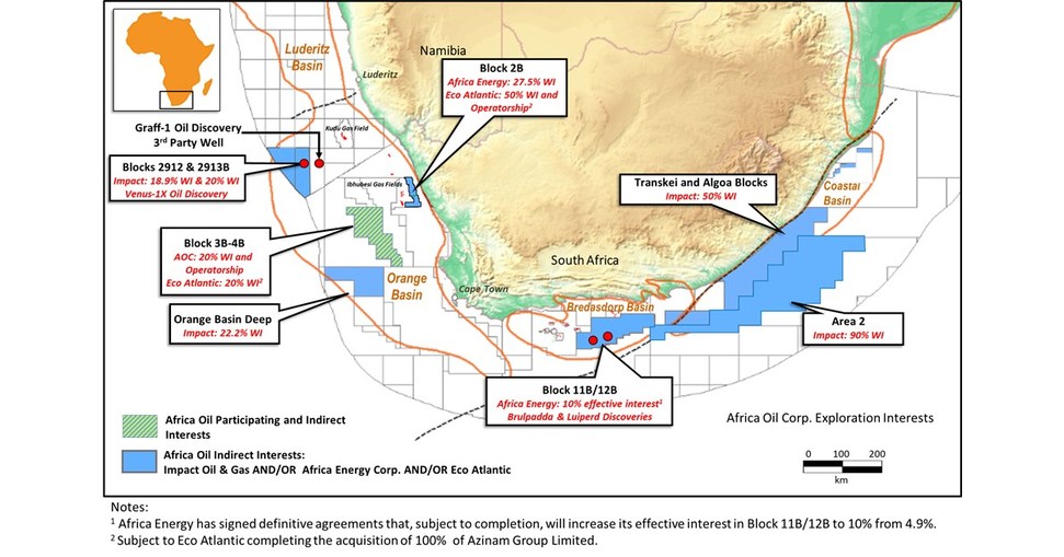 AFRICA OIL ANNOUNCES MAJOR LIGHT OIL DISCOVERY OFFSHORE NAMIBIA