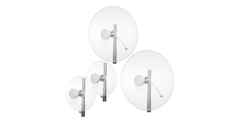 RadioWaves Adds New Low Wind Load, Dual Polarity, Mesh Dish Antennas
