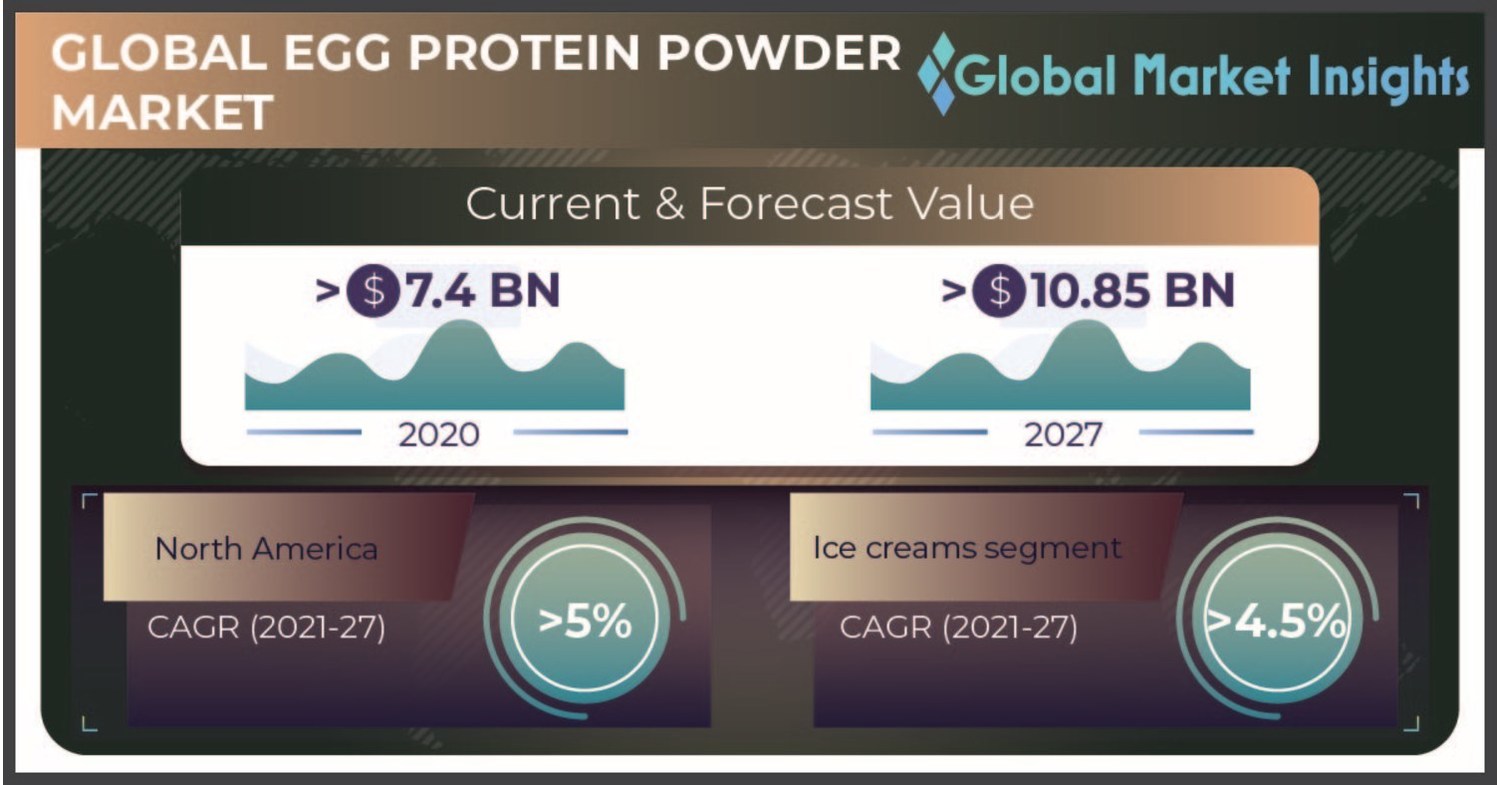 The Egg Protein Powder Market to exceed $10.85 billion by 2027, Says ...