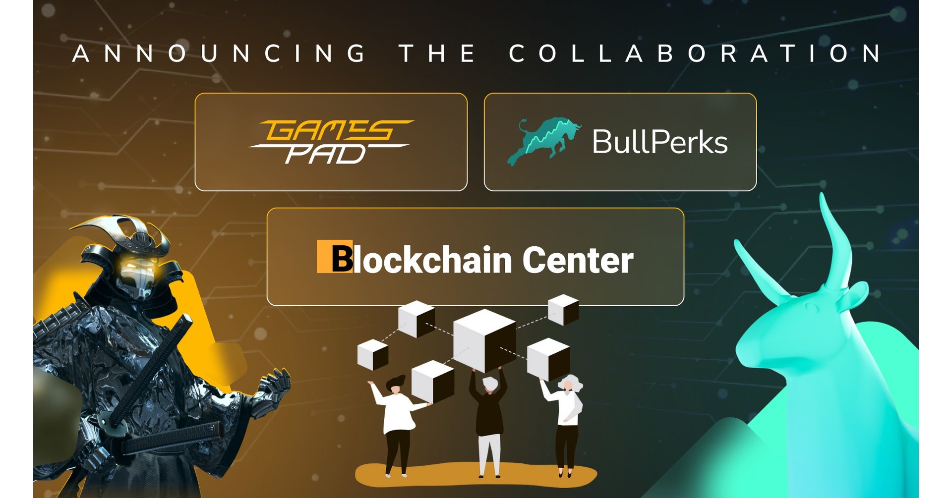 GamesPad and BullPerks Announce The Collaboration With Blockchain Center