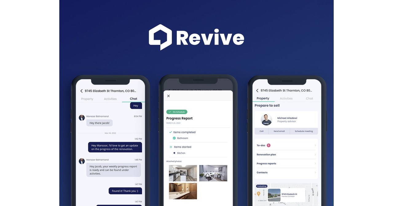 Real Estate Startup 'Revive' Launches a Presale Renovation App