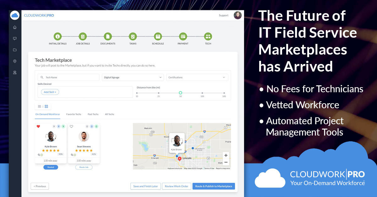 CLOUDWORK|PRO Releases New On-Demand IT Field Services Marketplace