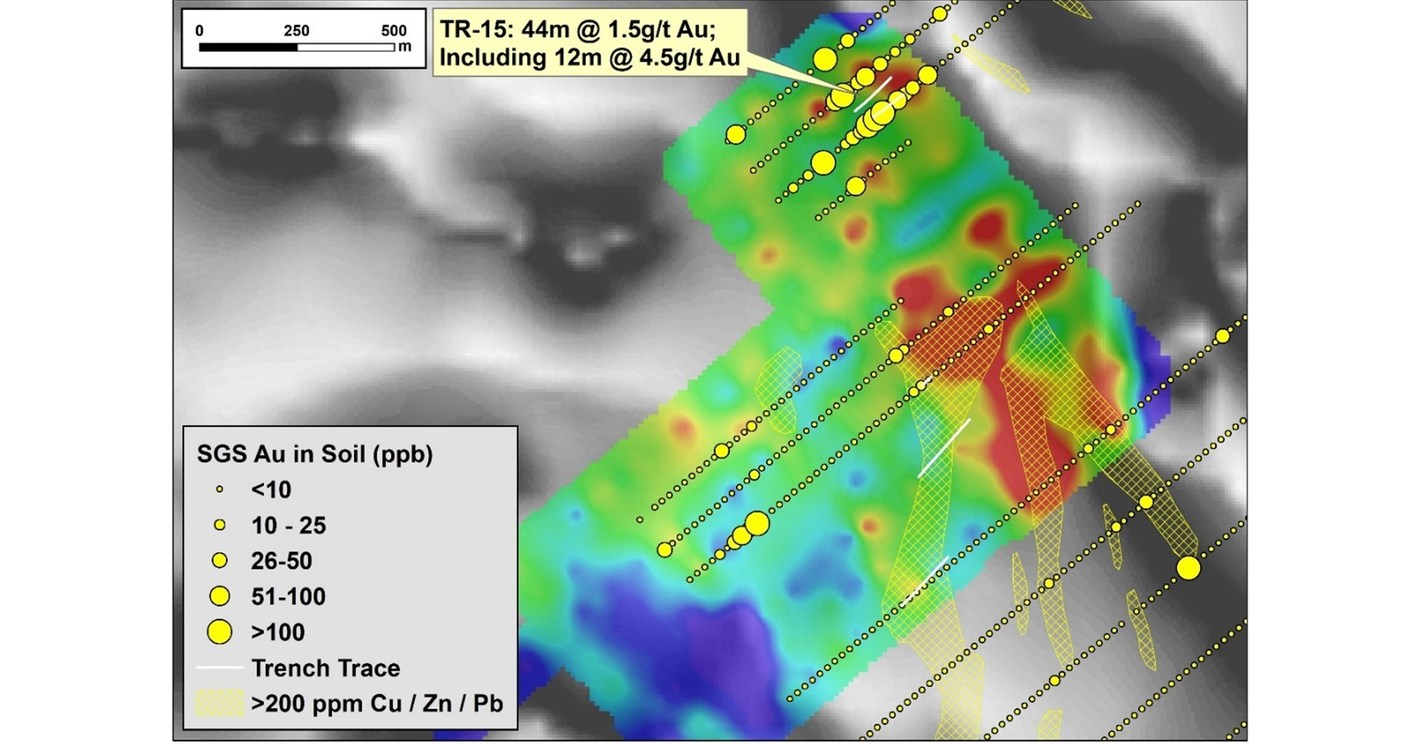 Meridian Mining Discovers New Surface Gold Trend at Cabaçal