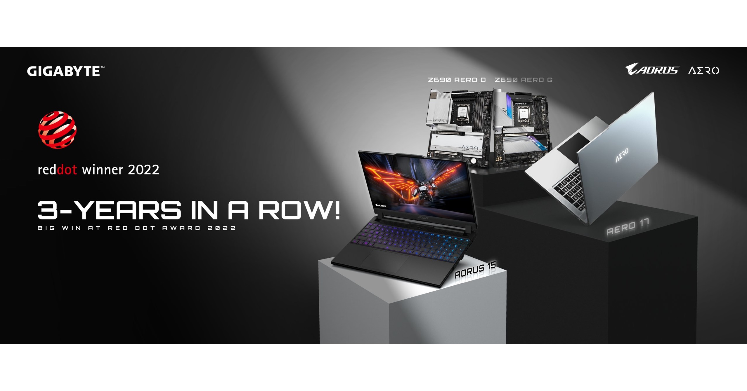 Três anos consecutivos: GIGABYTE conquista Red Dot Design Award para ...