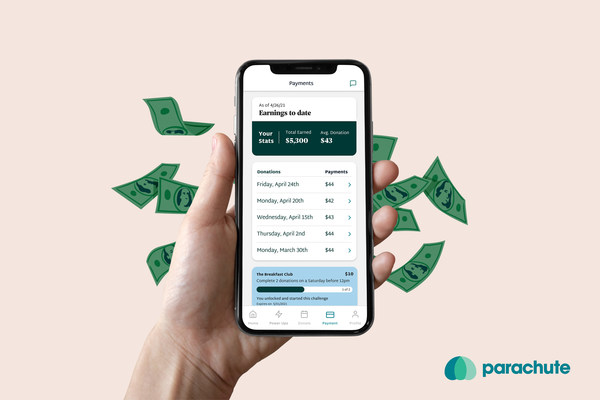 PARACHUTE OPENS CORSICANA'S FIRST PLASMA DONATION CENTER