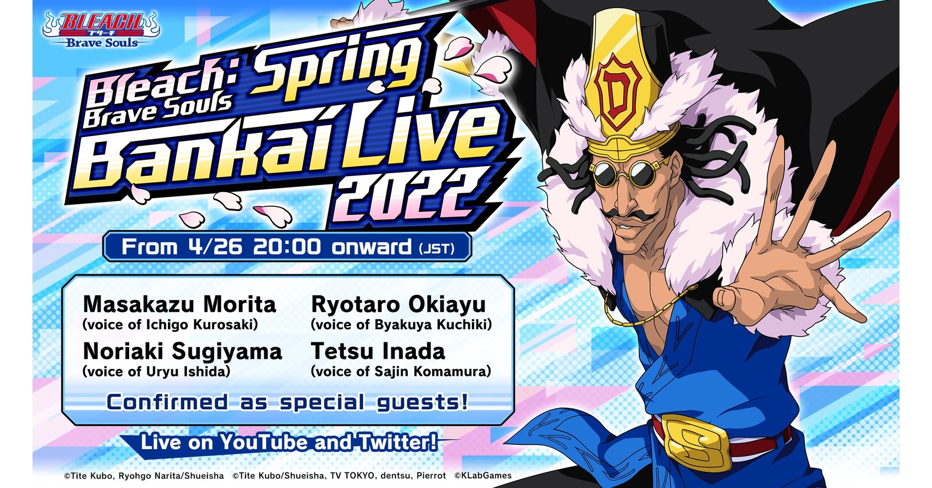 "Bleach: Brave Souls" Spring Bankai Live 2022 on Tuesday, April 26