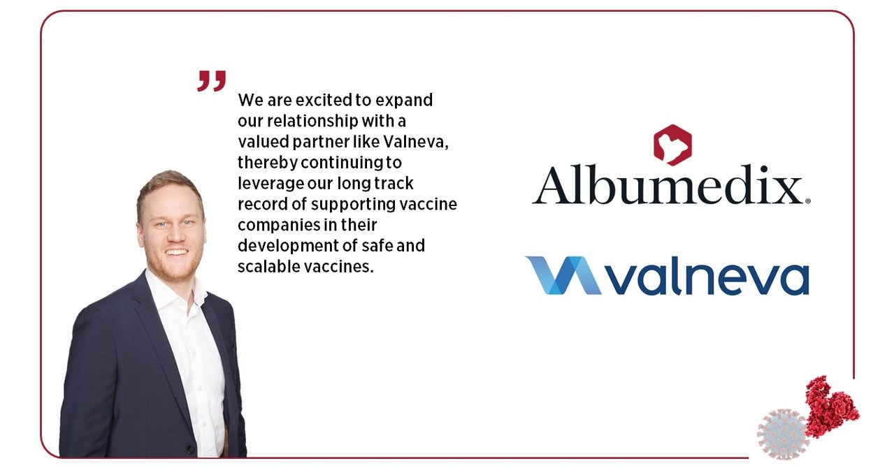 Albumedix y Valneva amplían la colaboración para incluir la vacuna ...
