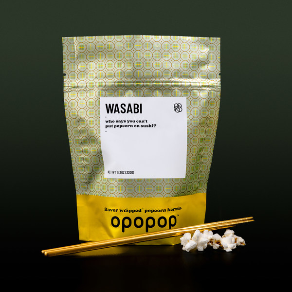 Opopop Pushes the Boundaries with New Wasabi Flavor Wrapped™ Popcorn ...
