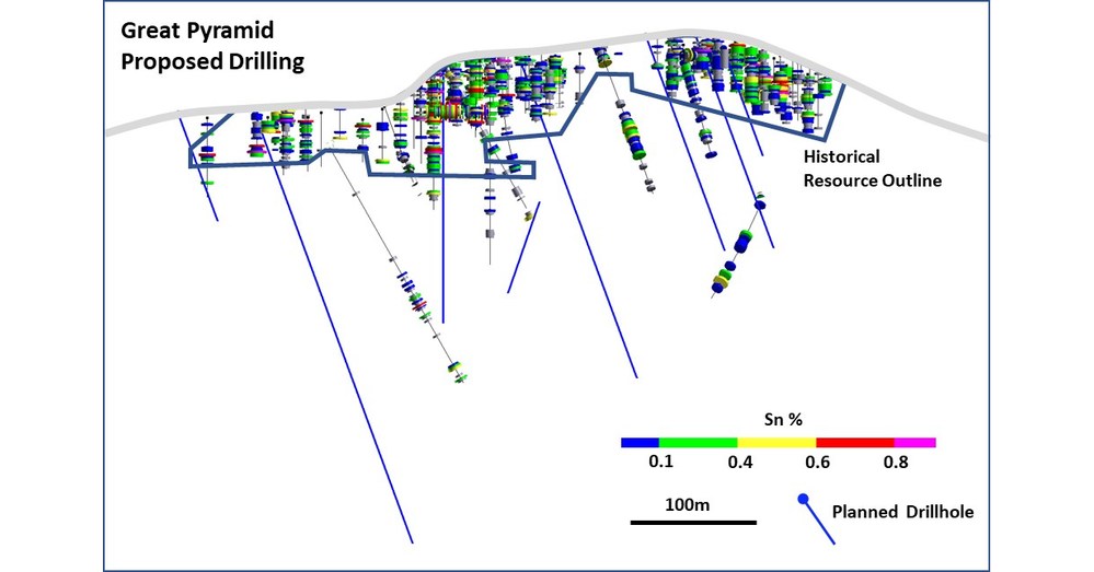 TINONE COMMENCES DRILLING AT GREAT PYRAMID TIN PROJECT