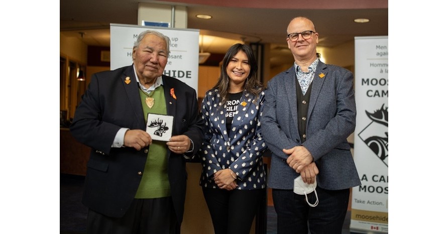 The Moose Hide Campaign presents its 3 millionth moose hide pin to the ...