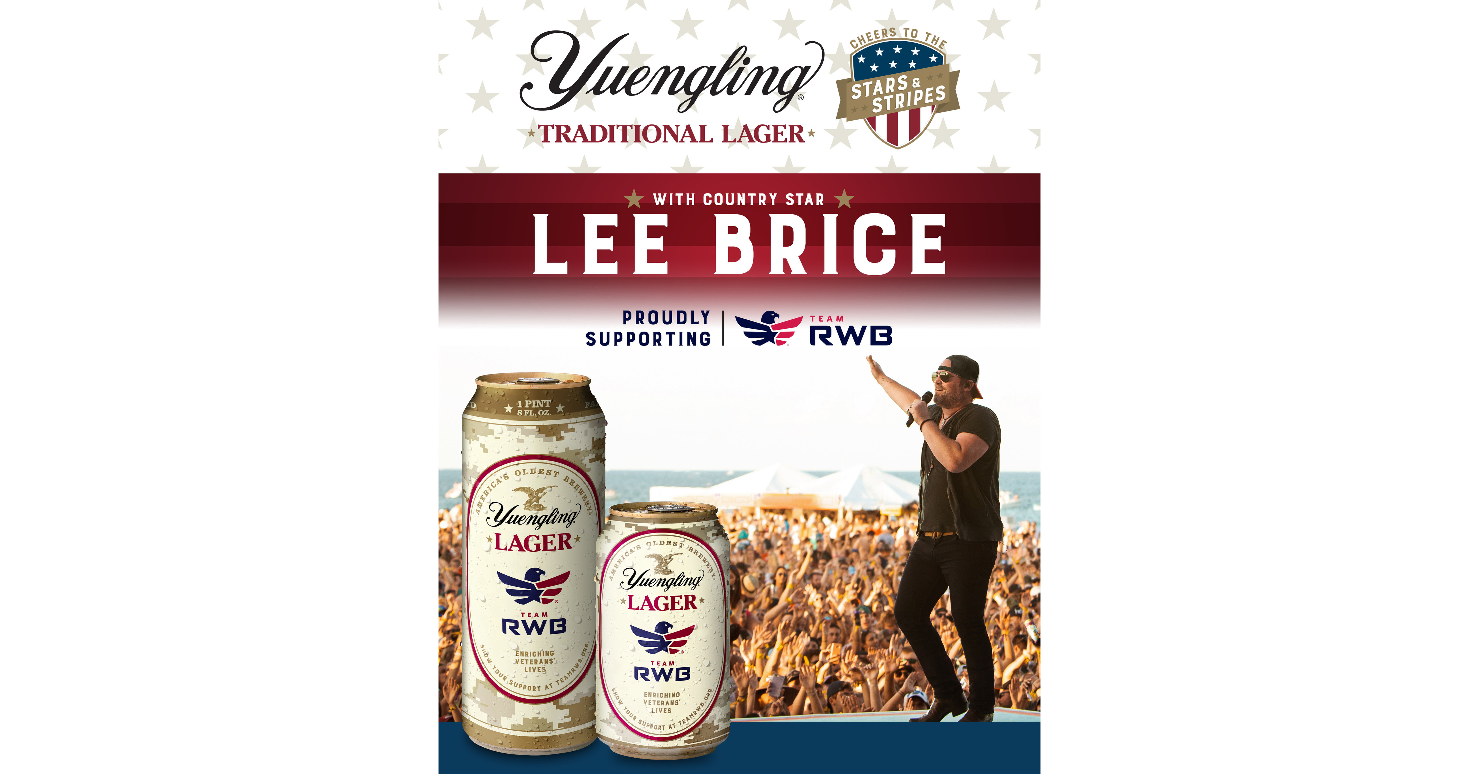 Yuengling Launches Limited-Edition Team Red, White & Blue Camo Cans to Support Veterans
