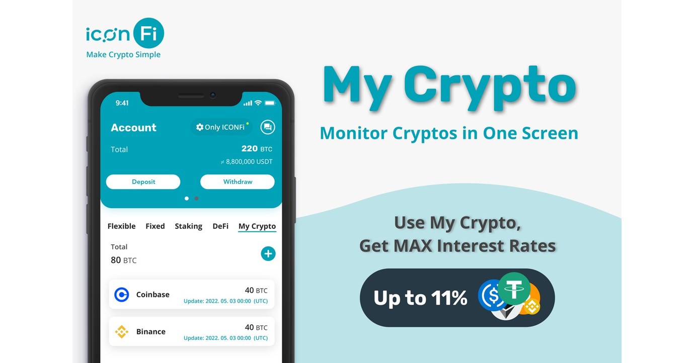 My Crypto on ICONFi: Check exchange wallets at once