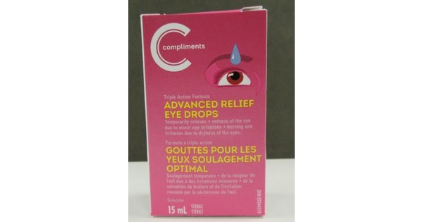 Advisory - One lot of Pharmasave Advanced Relief Eye Drops and ...