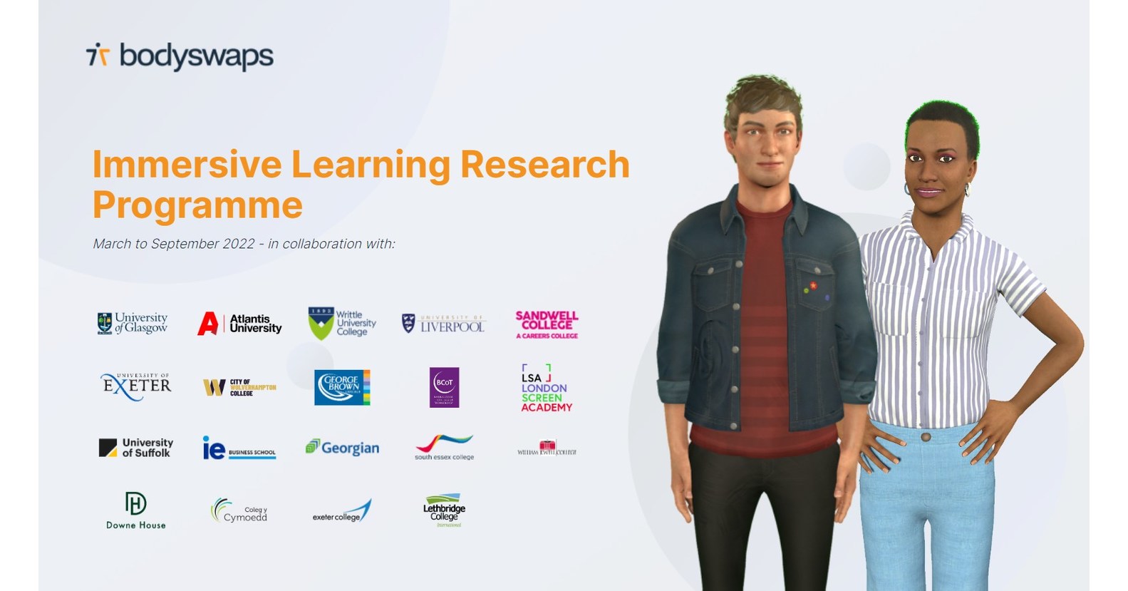 Bodyswaps joins forces with 20 universities and colleges to explore VR ...