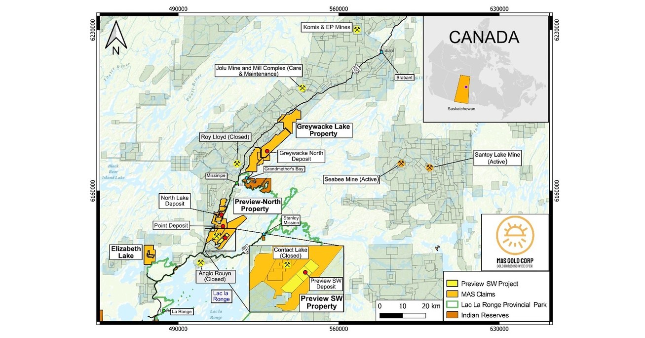 MAS Gold Provides Update on Winter Drill Program Results