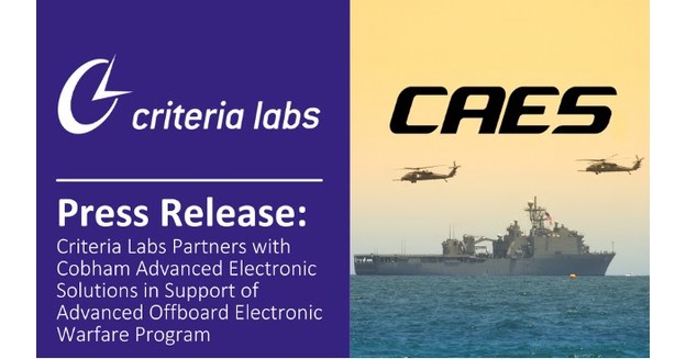 CRITERIA LABS PARTNERS WITH COBHAM ADVANCED ELECTRONIC SOLUTIONS IN ...