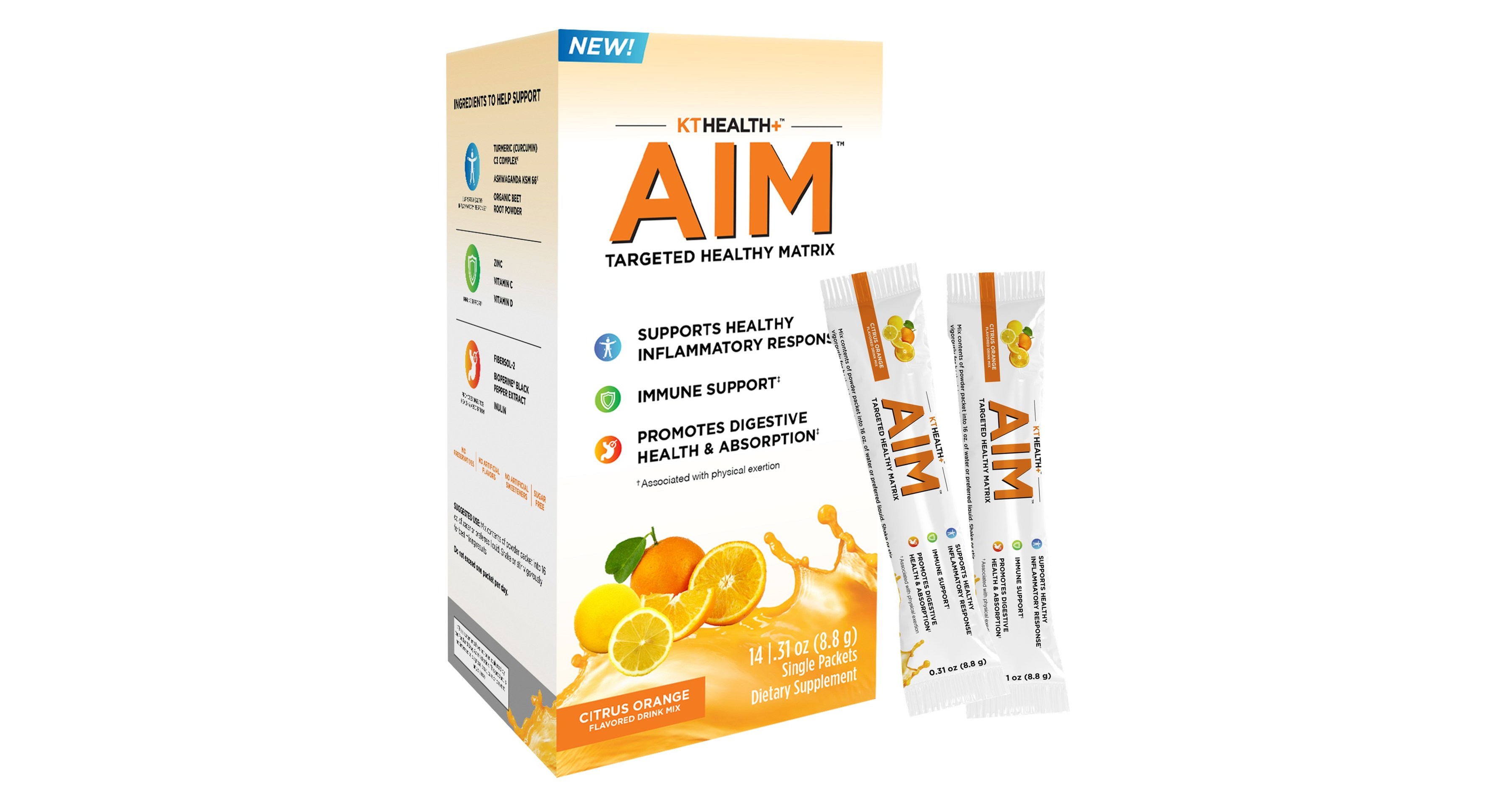 KT Tape Launches New Drink Mix Powder: KTHealth+ AIM