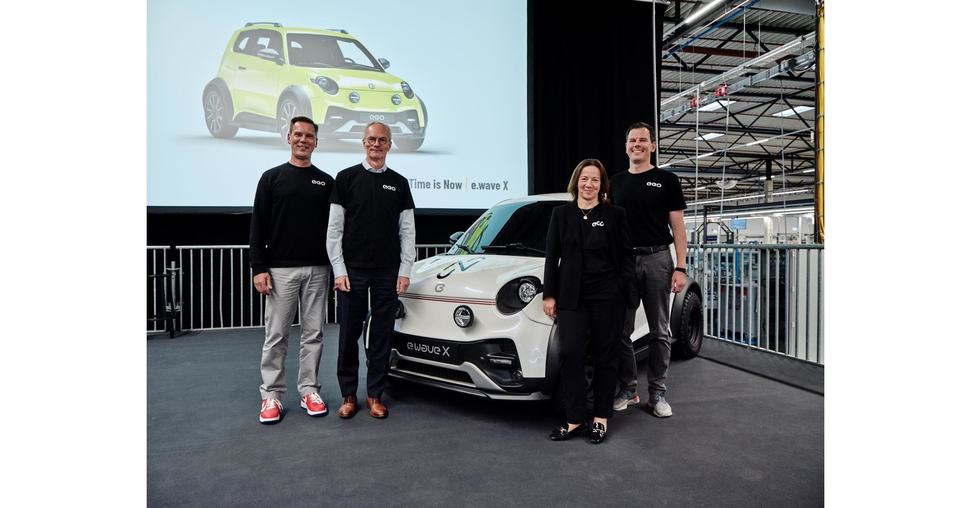 Home match: e.GO Mobile celebrates the launch of the e.wave X at the ...