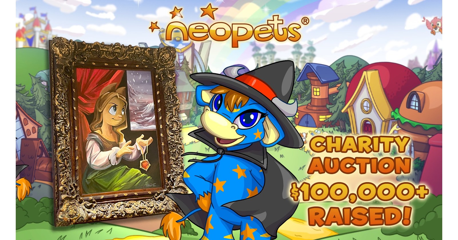 NEOPETS RARE ART AUCTION RAISES OVER $100,000 FOR FOUR CHARITABLE CAUSES