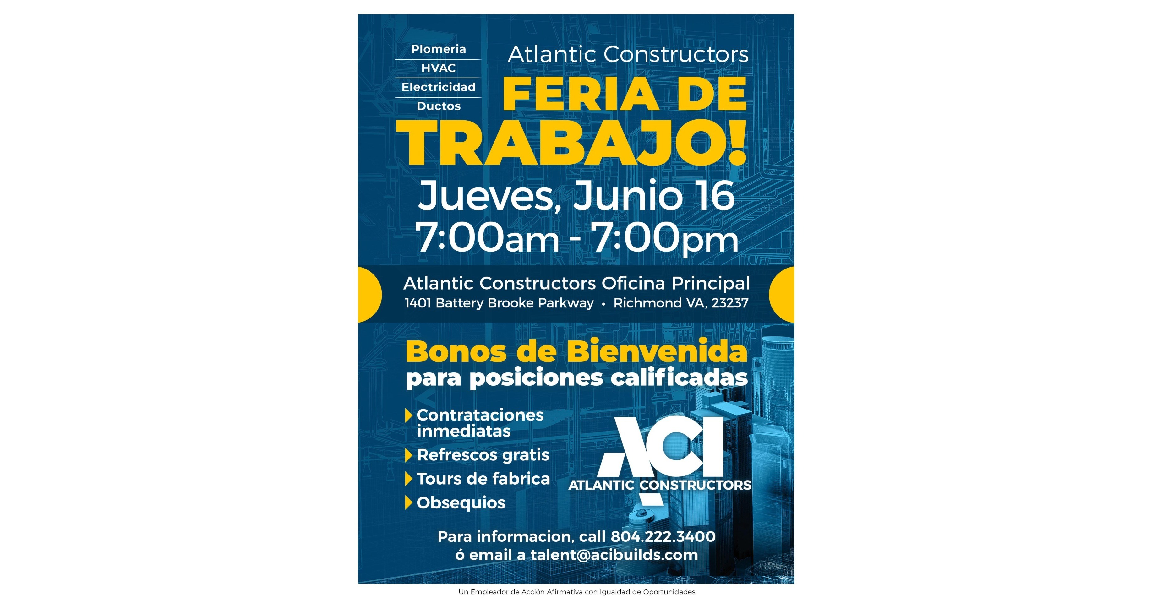Atlantic Constructors All-Day Hiring Event