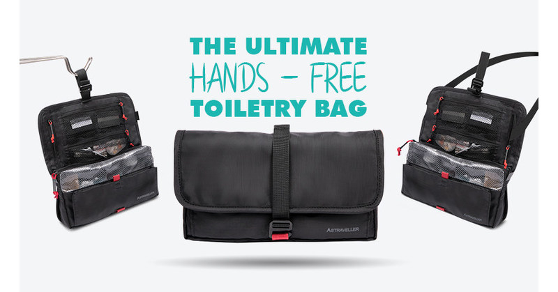 The World's First Hands-Free Toiletry Bag for Outdoor Adventurers