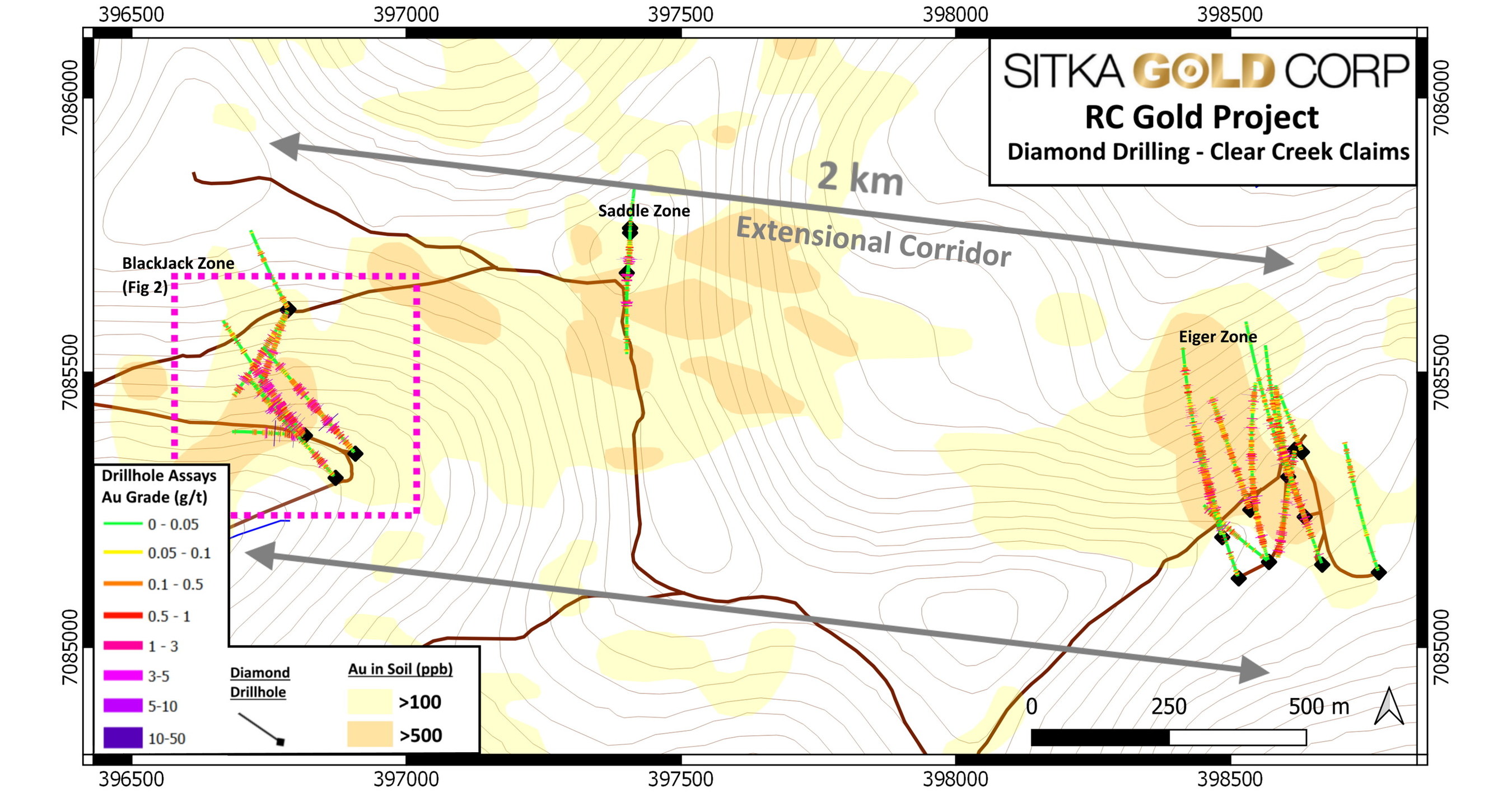 Sitka Intercepts 349.0 Metres of 0.71 g/t Gold From Near Surface, Including 221.0 Metres of 1.01 ...