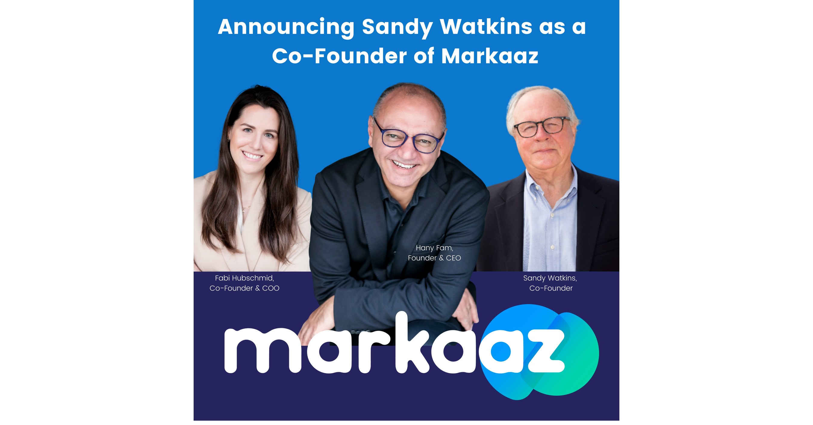 Sandy Watkins to become a Co-Founder of Markaaz