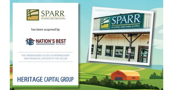 Heritage Capital Group Advises Sparr Building & Farm Supply in Sale