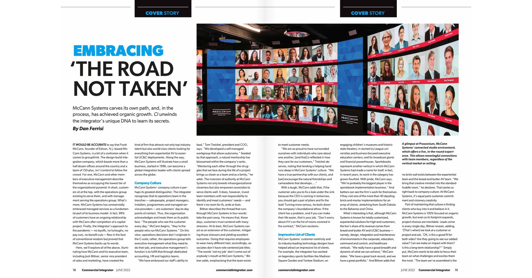 McCann Featured in Commercial Integrator InfoComm Edition, Earns Cover Spot