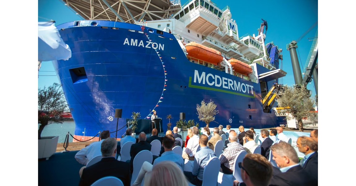 McDermott Christens State-of-the-Art Amazon Vessel