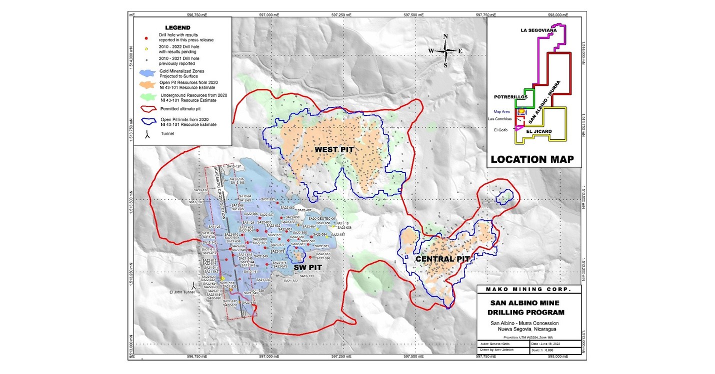 Mako Mining Intersects 42.91 g/t Au and 38.3 g/t Ag over 4.1m ...