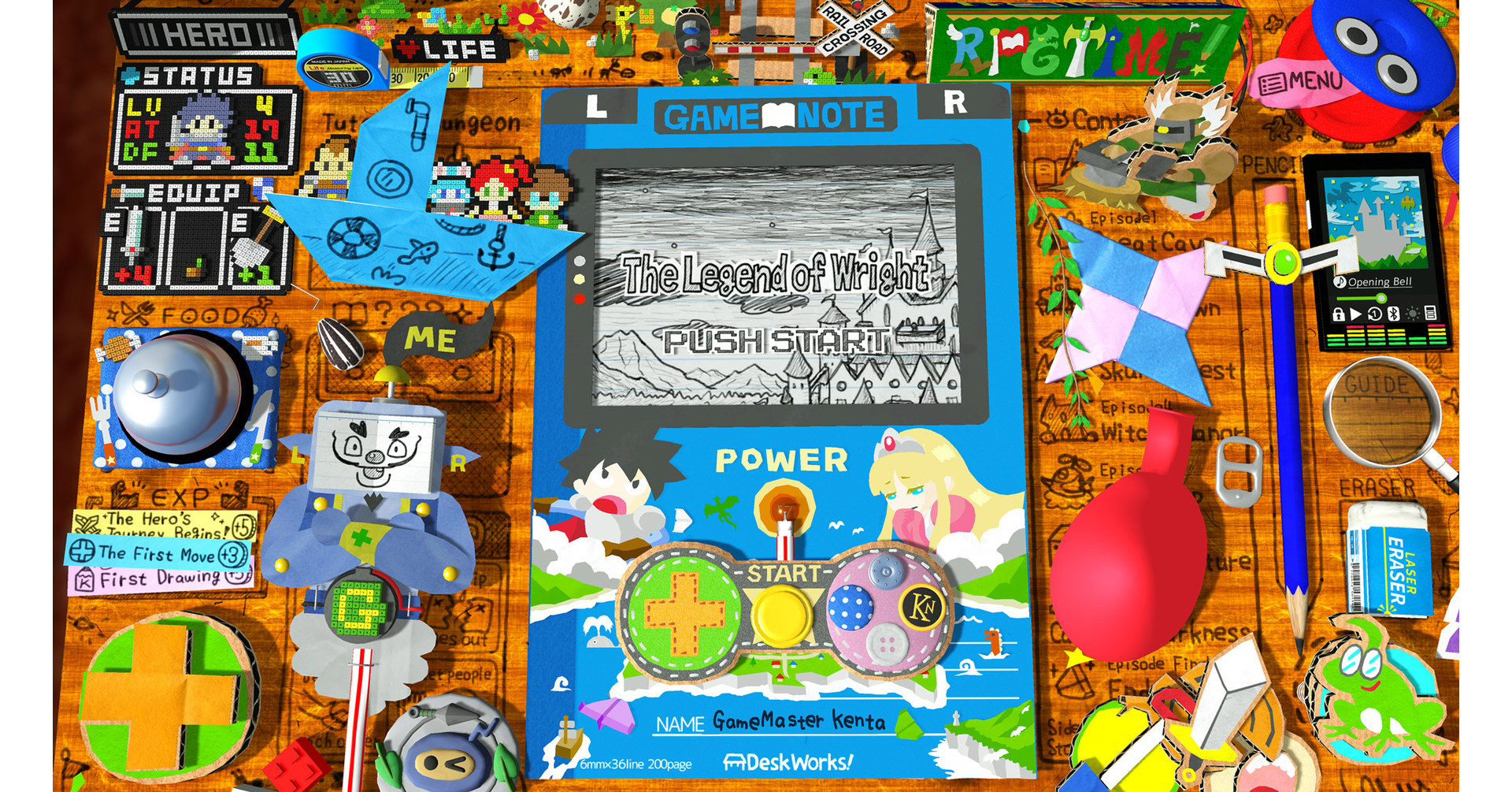 Handmade Notebook Adventure RPG Time: The Legend of Wright heads to ...