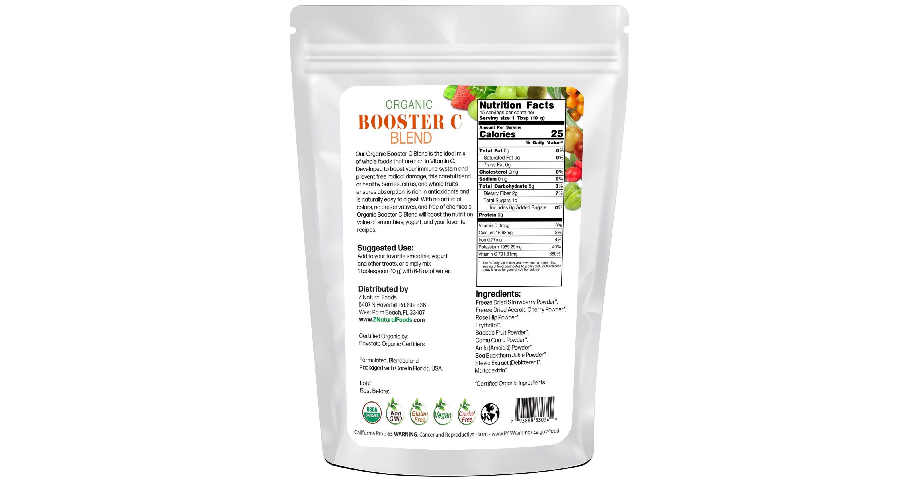 Z Natural Foods Announces New Organic Booster C