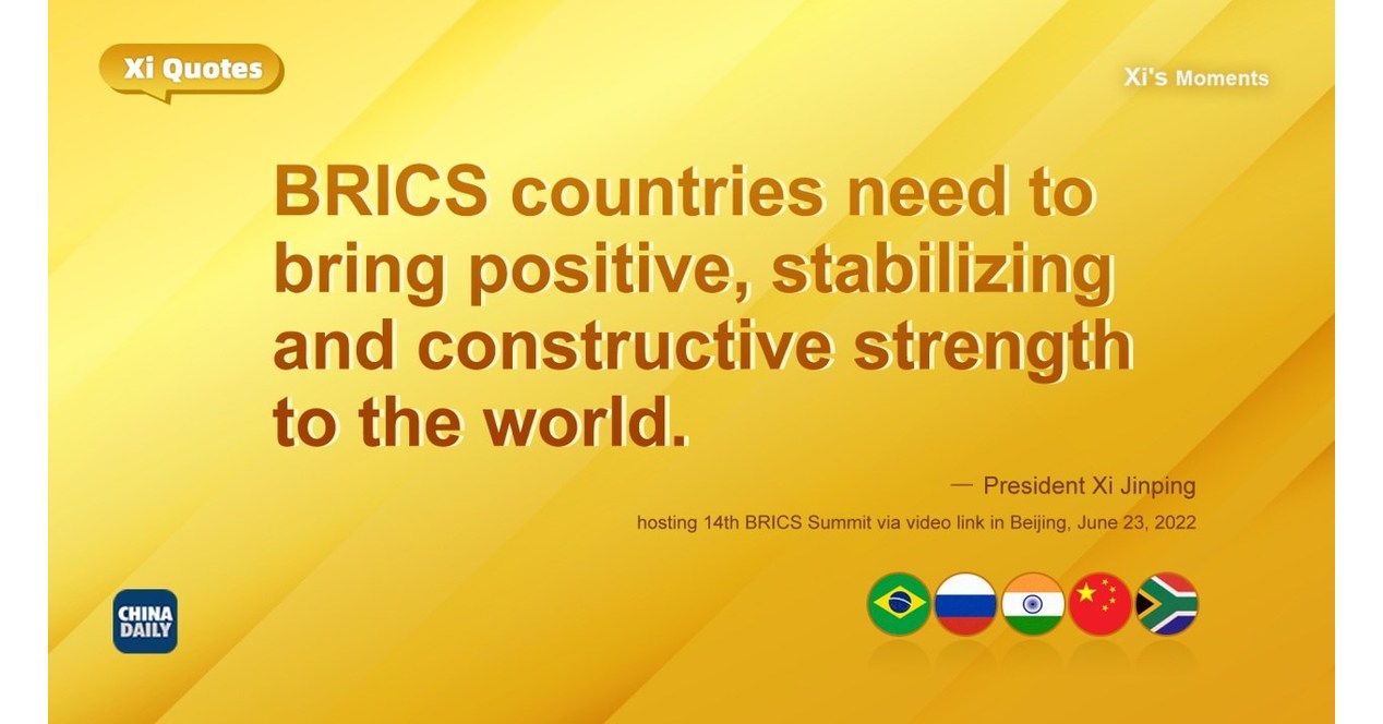 Xi calls on BRICS nations to bring stabilizing strength