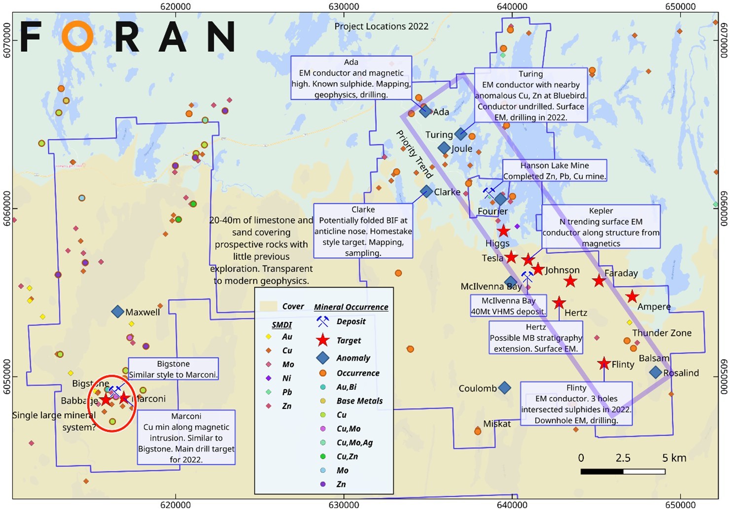 Foran Mining Announces Exploration Results from Bigstone & Marconi ...