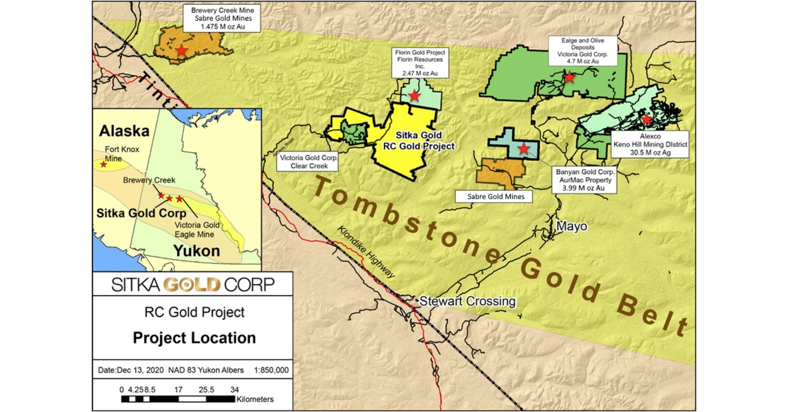 Sitka Adds Third Drill Rig to its RC Gold Project in Yukon