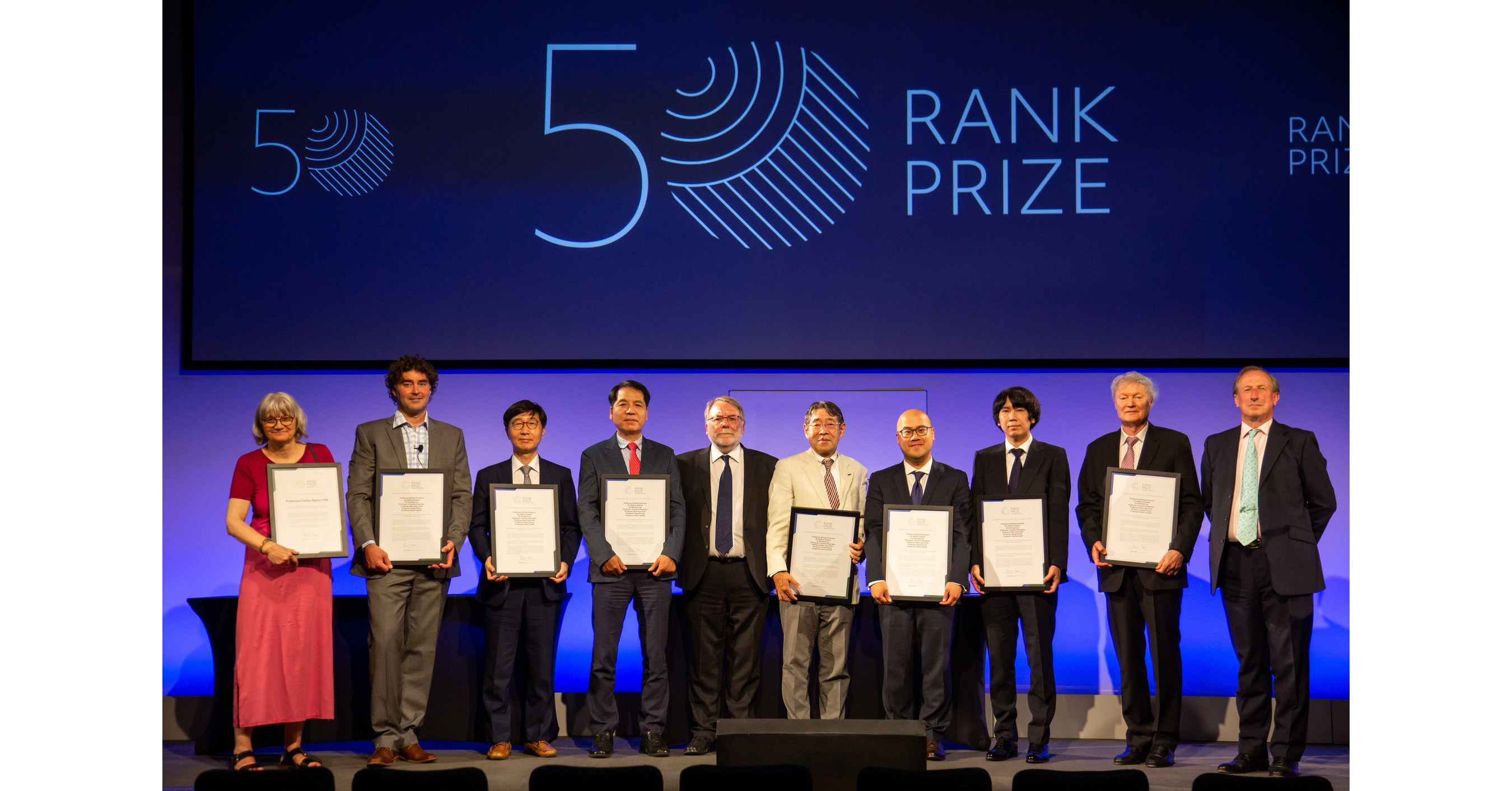 Winners of 2022 Rank Prize Awarded in London
