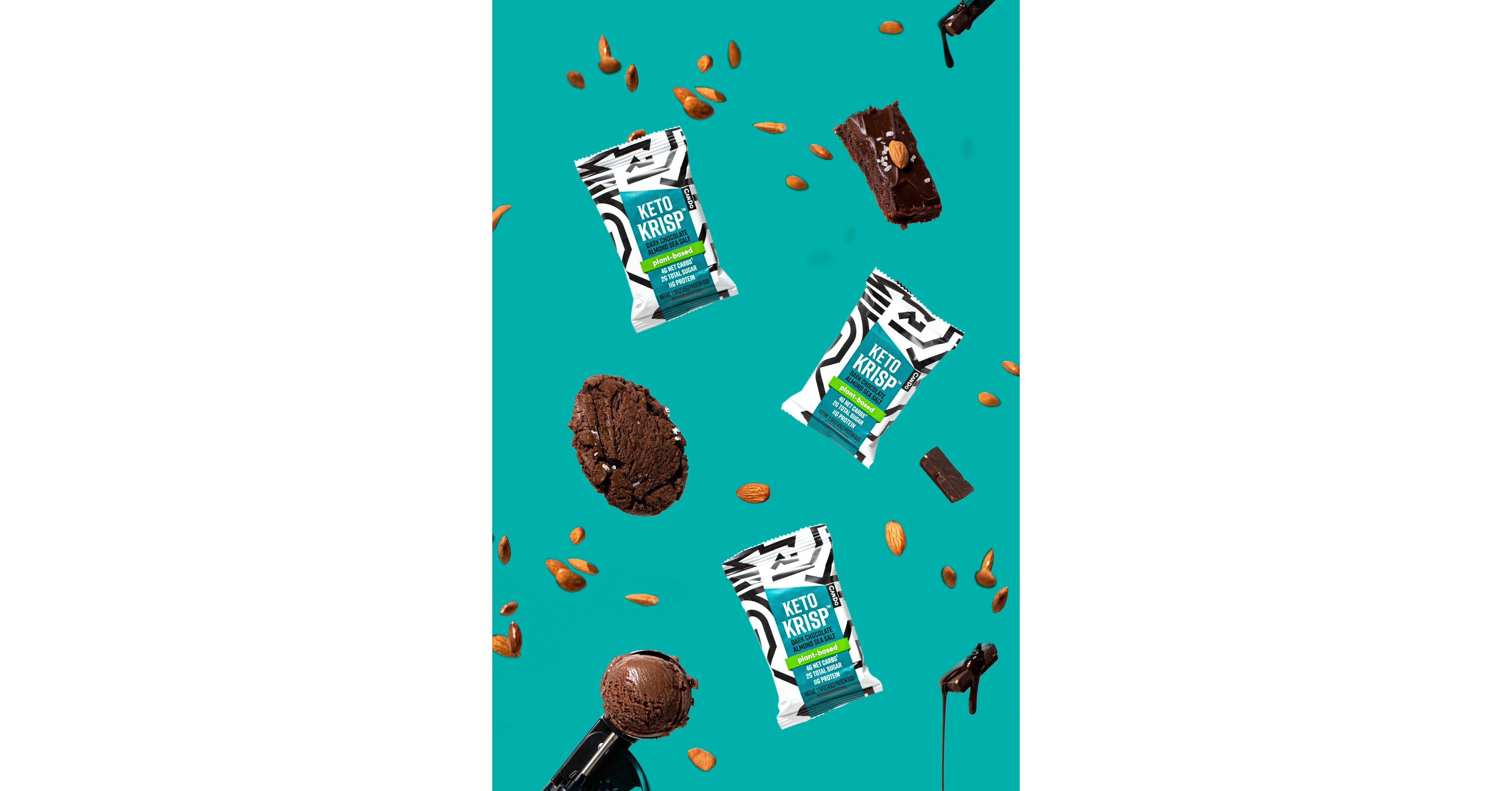 Keto Krisp® By CanDo Unveils New Dark Chocolate Almond Sea Salt Bar ...