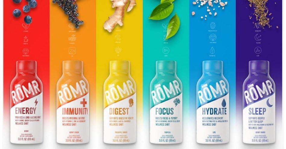 RŌMR Enters Beverage Market With Full Line of Natural Wellness Shots