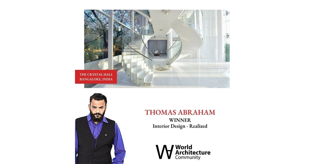 THOMAS ABRAHAM WINS THE WORLD ARCHITECTURE COMMUNITY AWARDS